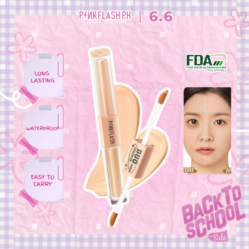 PINKFLASH Waterproof 2-in-1 Dual-Shade Concealer Full Coverage ...