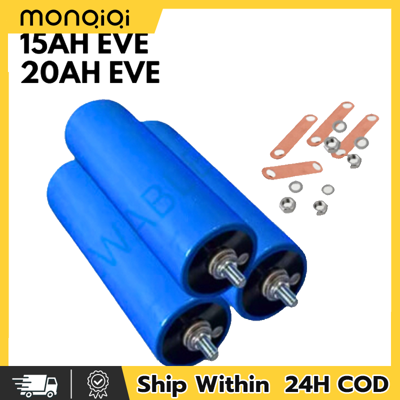 LIFEPO4 BATTERY EVE (C40) 15AH / 20AH 3.2v Cylindrical Battery Lithium ...