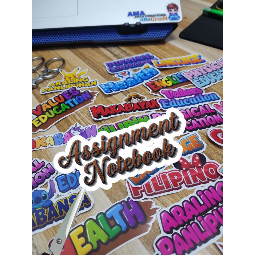 Subject Label / Stickers for Notebook free blank name label | Shopee ...