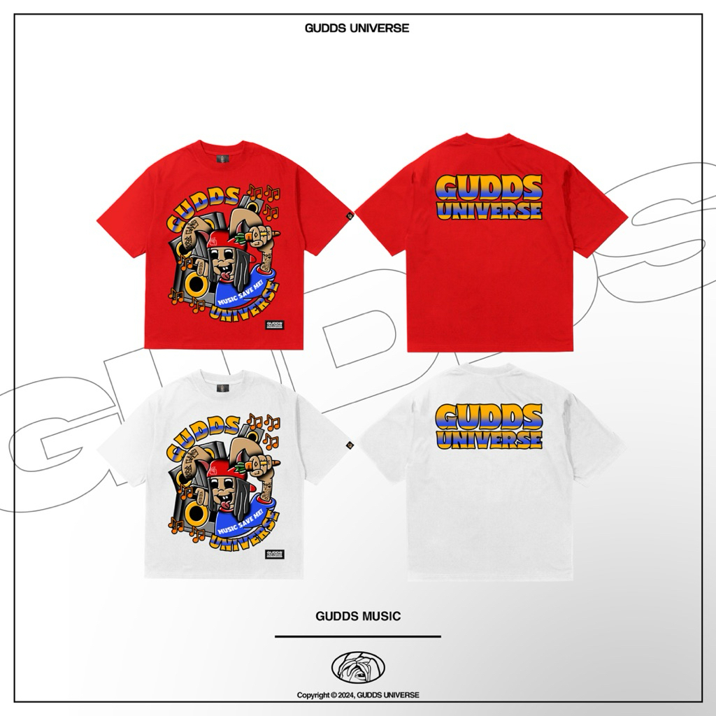 GUDDS UNIVERSE - "GUDDS MUSIC" - GRAPHIC TEE | Shopee Philippines