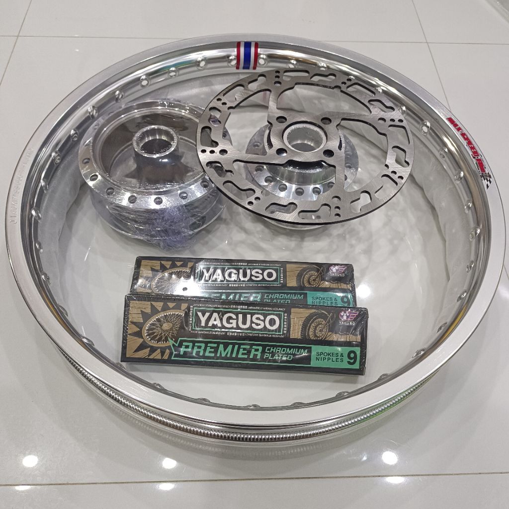 RIMSET FOR SUZUKI SMASH/RAIDER J115 (drum rear disc front) | Shopee ...