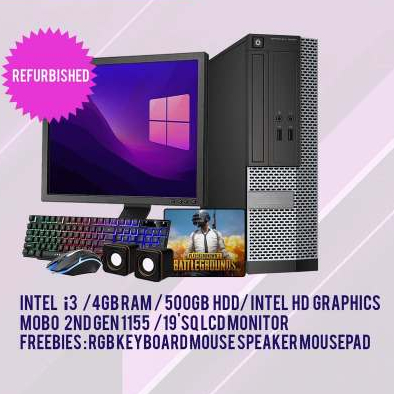Computer Package Set Intel Dualcore 4gb 500gb Onboard Graphics 17sq Lcd ...