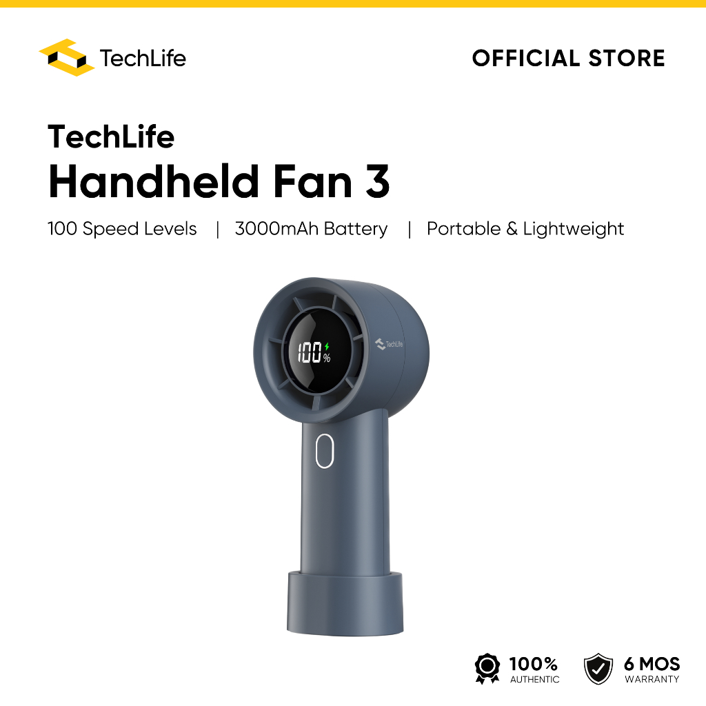 TechLife Handheld Fan 3 | Shopee Philippines