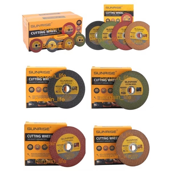 Cutting Disc SUNRISE Cutting Dics 4" steel cutter 25pcs/box | Shopee ...