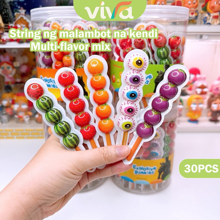 30pcs Flavored Skewer Gummy Candy 9G SUGAR CRASH | Shopee Philippines