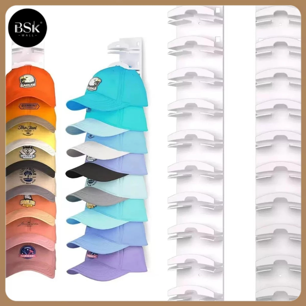 Baseball Cap Organizer Space Saving Plastic Hat Organizer Hat Closet ...