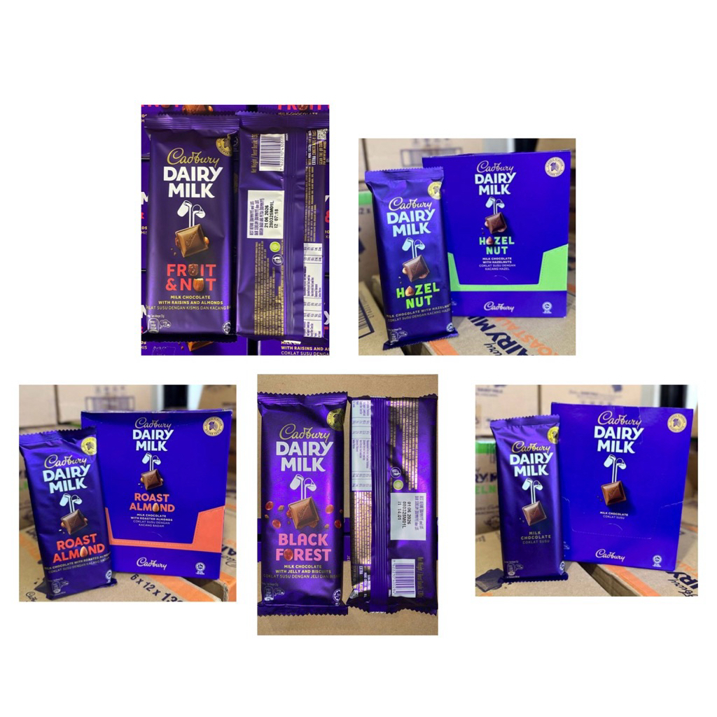 CADBURY DAIRYMILK 130g * 12 BARS (5 Variation) June 2026 Expiry | Shopee Philippines