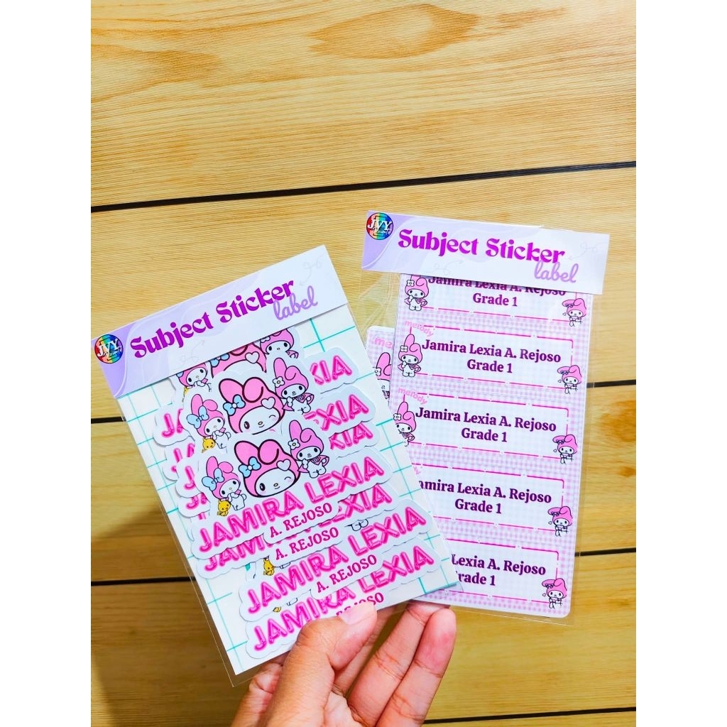 Subject Label Stickers |Cute Fonts | Shopee Philippines