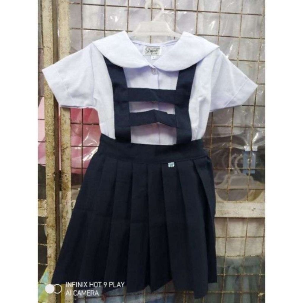 palda for school Uniform ( palda only ) navy blue ( round plets back ...