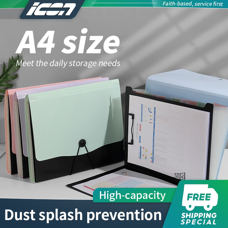 ICON Folder Long File Manager Exam Paper Storage Protector A4 Books ...