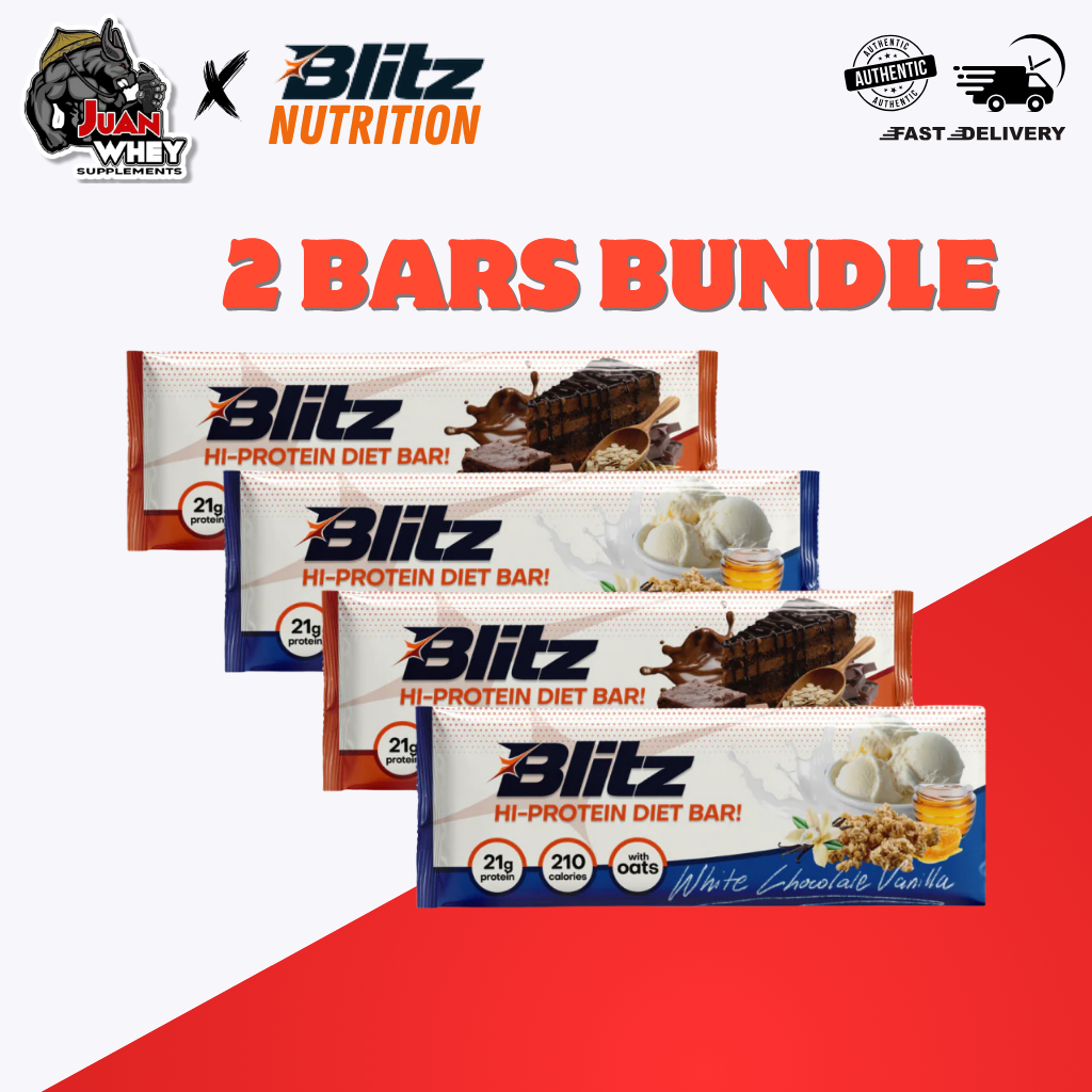 Blitz Protein Bar Variety Pack 2-Var Bundle: Dark Chocolate Dream ...