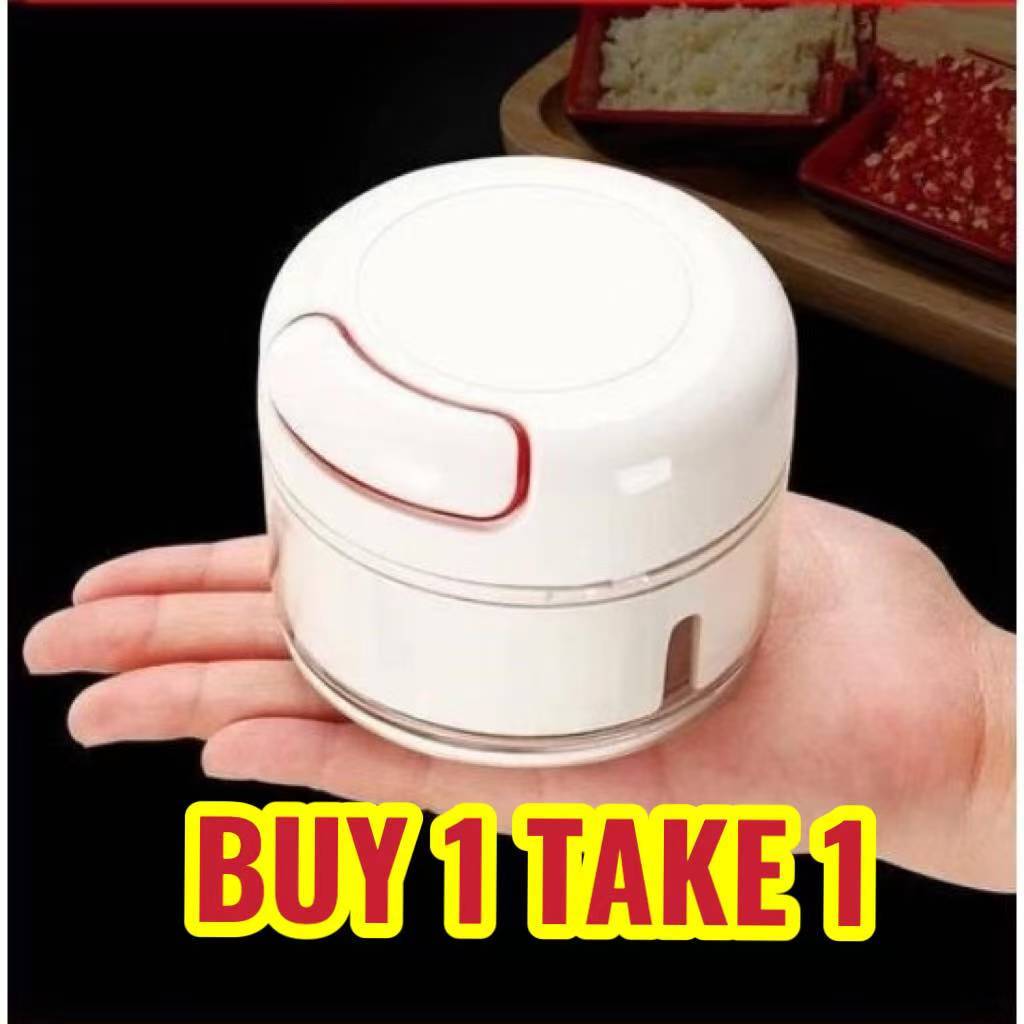 BUY 1 TAKE 1 Mini Food Chopper Hand Pull Garlic Grinder Onion Ginger ...