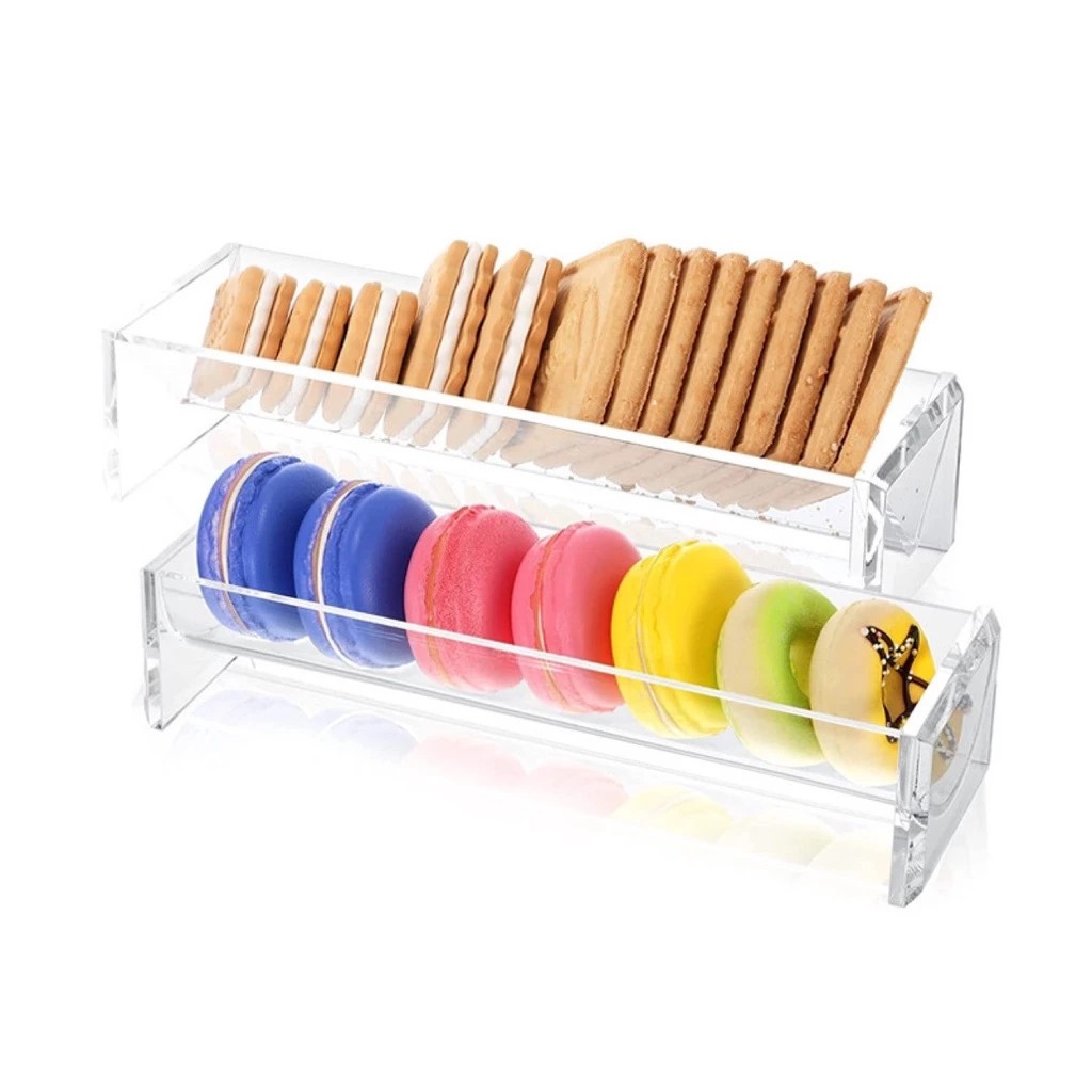 Acrylic Biscuit Snack Display Stand - U/V Shape Tiered Tray for Cookies ...