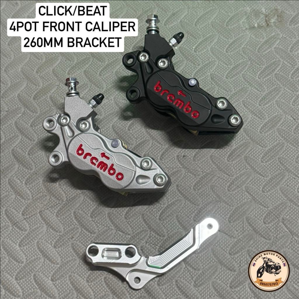 260mm Bracket for Click/Beat with 4pot Caliper | Shopee Philippines