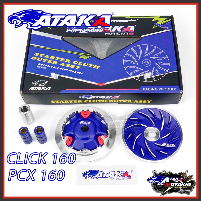 ATAKA Racing Forge Pulley Set CLICK 160 PCX 160【With 6pcs Flyball ...