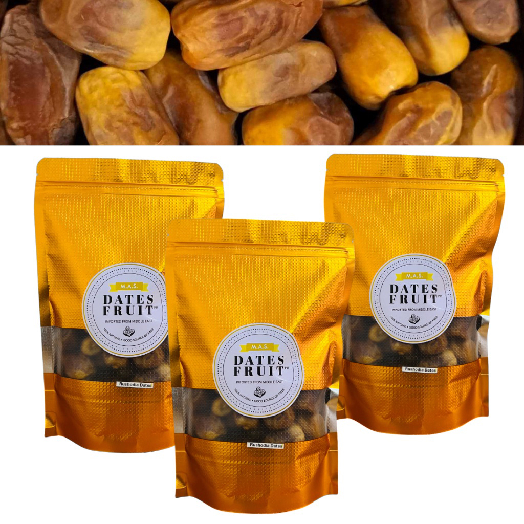Rushodia dates fruit 500grams in Resealable Pouch-imported from Saudi ...