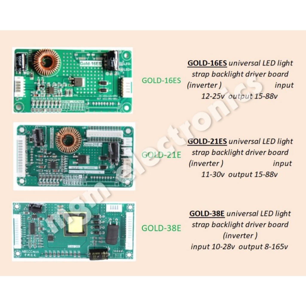 UNIVERSAL LED/LCD LIGHT STRAP TV BACKLIGHT DRIVER BOARD INVERTER | Shopee Philippines