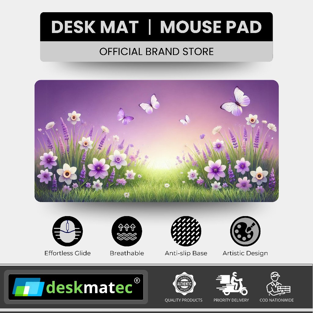 DESKMATEC Mouse Pad, Lavender Meadows Desk Mat (60x30cm) | Shopee ...