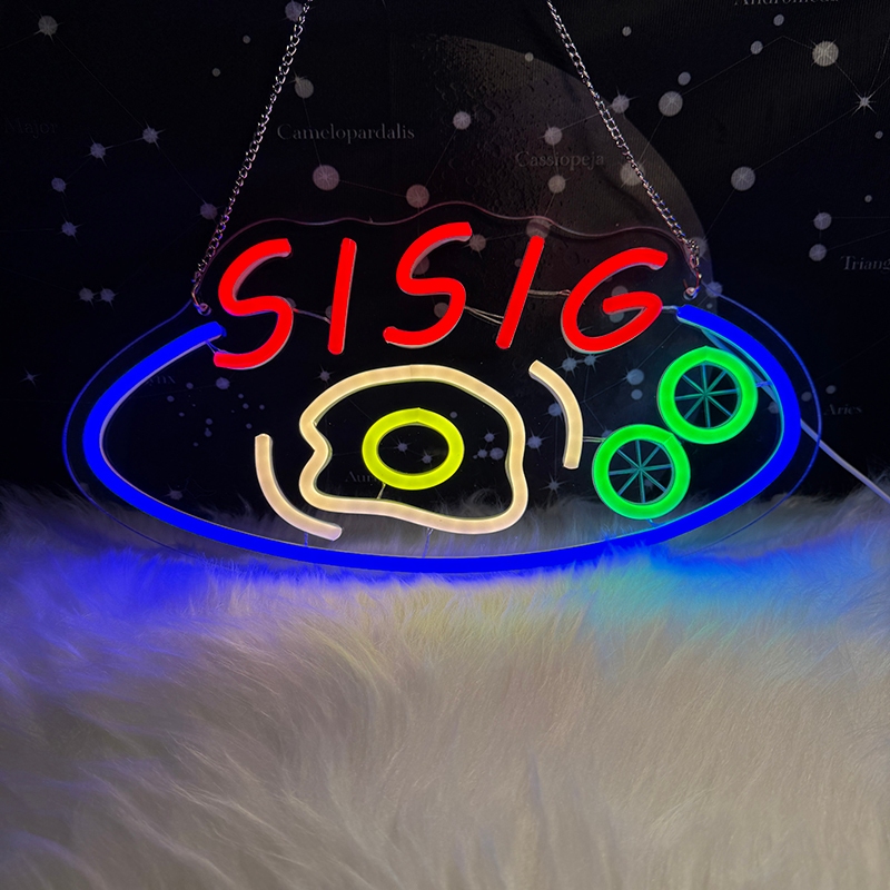 [USB powered] sisig signage sisig food neon sign bedroom decoration ...