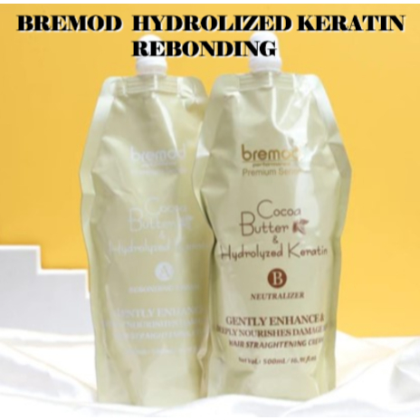 Bremod Premium Keratin Hair Straightening Rebonding Cream Cocoa Butter ...