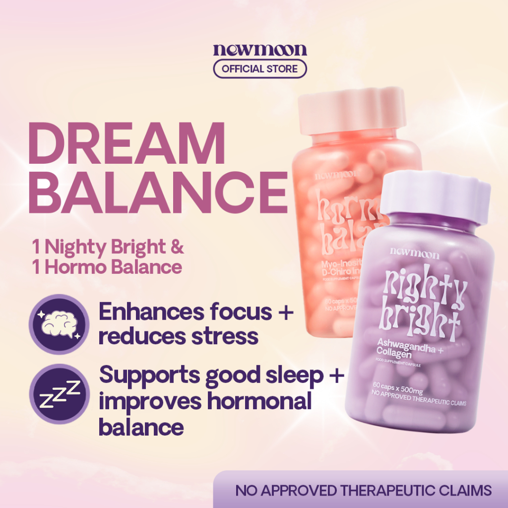 NEW MOON Dream Balance Bundle Ashwaganda, Hyrolyzed Collagen, Myo ...