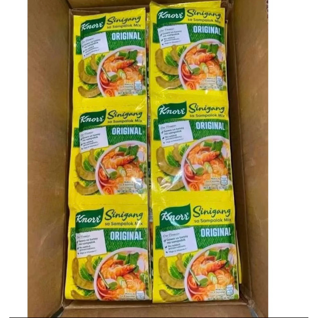 1 BOX KNORR SINIGANG SAMPALOK MIX ORIGINAL 22g (PACK OF 12) x 12 ...