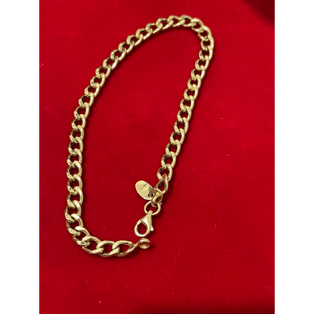 Mens Cadena Bracelet 8 inches(Sold Per Piece not Per Gram) | Shopee ...