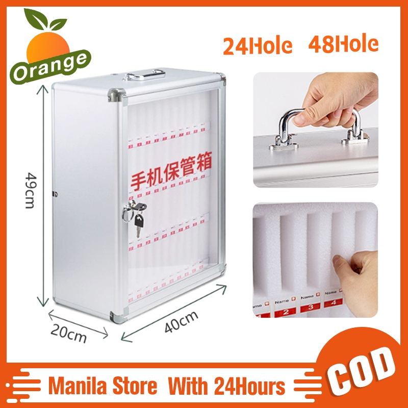 Transparent Mobile Phone Safe Box With Key Lockable Storage For ...