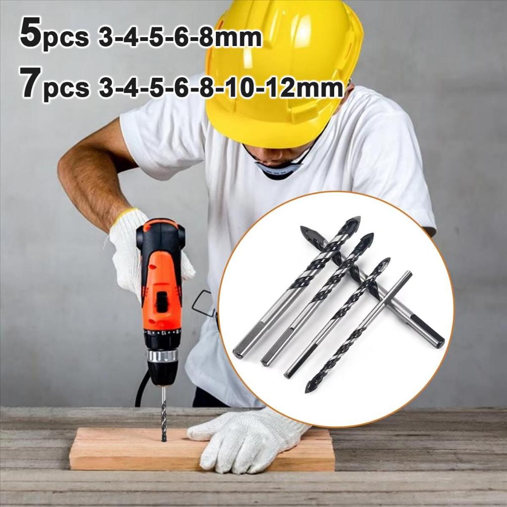 Crooked Tip Eccentric Drill Bit Set for Concrete Masonry, Metal, Glass ...