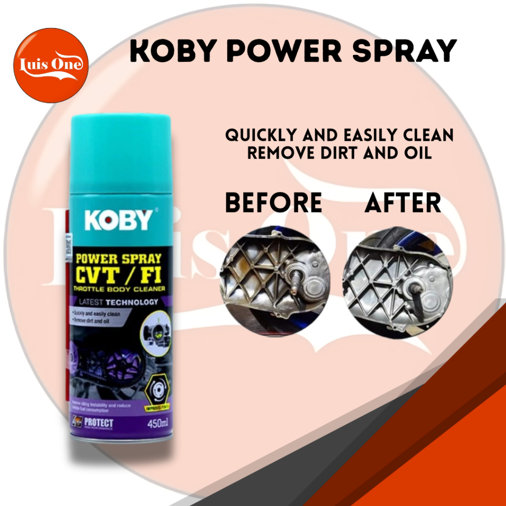 Koby Power Spray CVT/FI Throttle Body Cleaner 450ml | Shopee Philippines