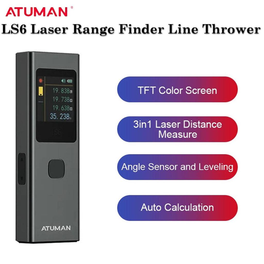 Atuman LS6 Range Finder Line Thrower 40M Mini Distance Angle Meter ...