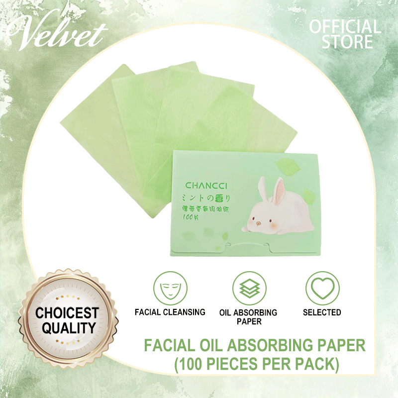 100pcs Natural Green Tea Oil Absorbing Tissues /Premium Face Oil ...