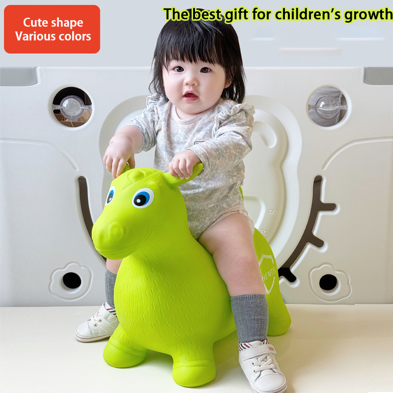 Inflatable Bouncing Horse Donkey Toys For Kids Bouncy Animal Inflatable ...