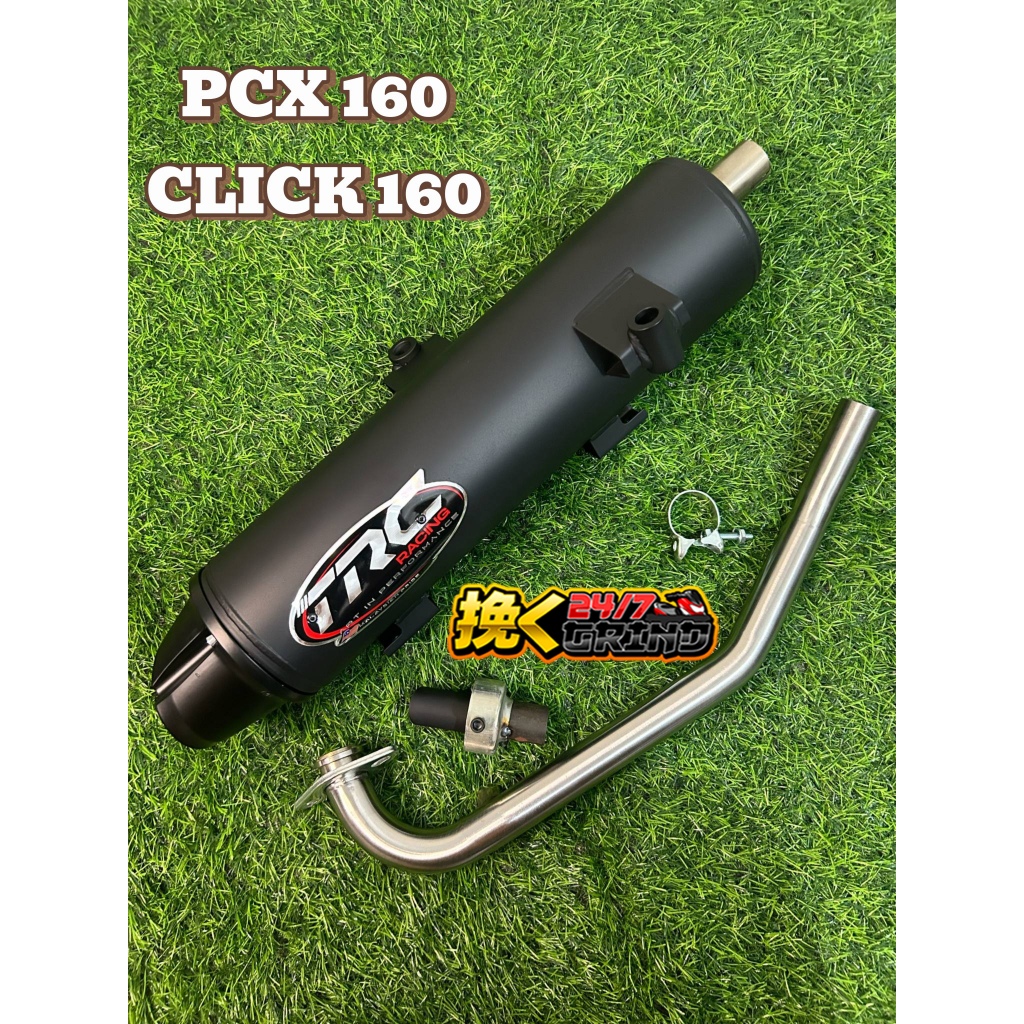 TRC Power Pipe Honda PCX 160 / Click 160 Black Tip | Shopee Philippines