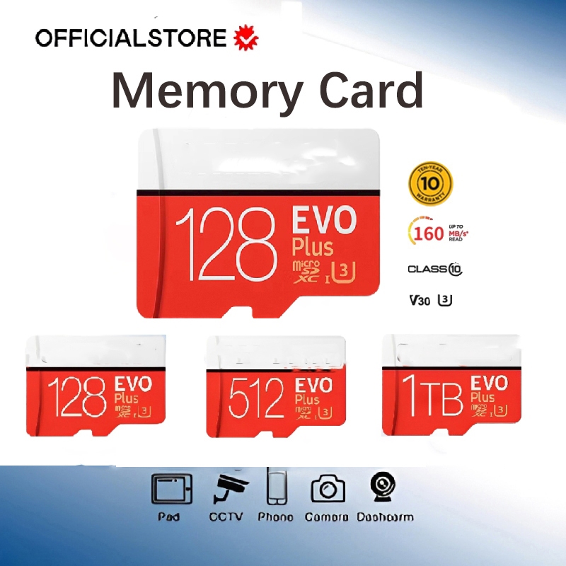 Memory Card 100% Original Class 10 Micro SD Card EVO PLUS 128GB 256GB ...