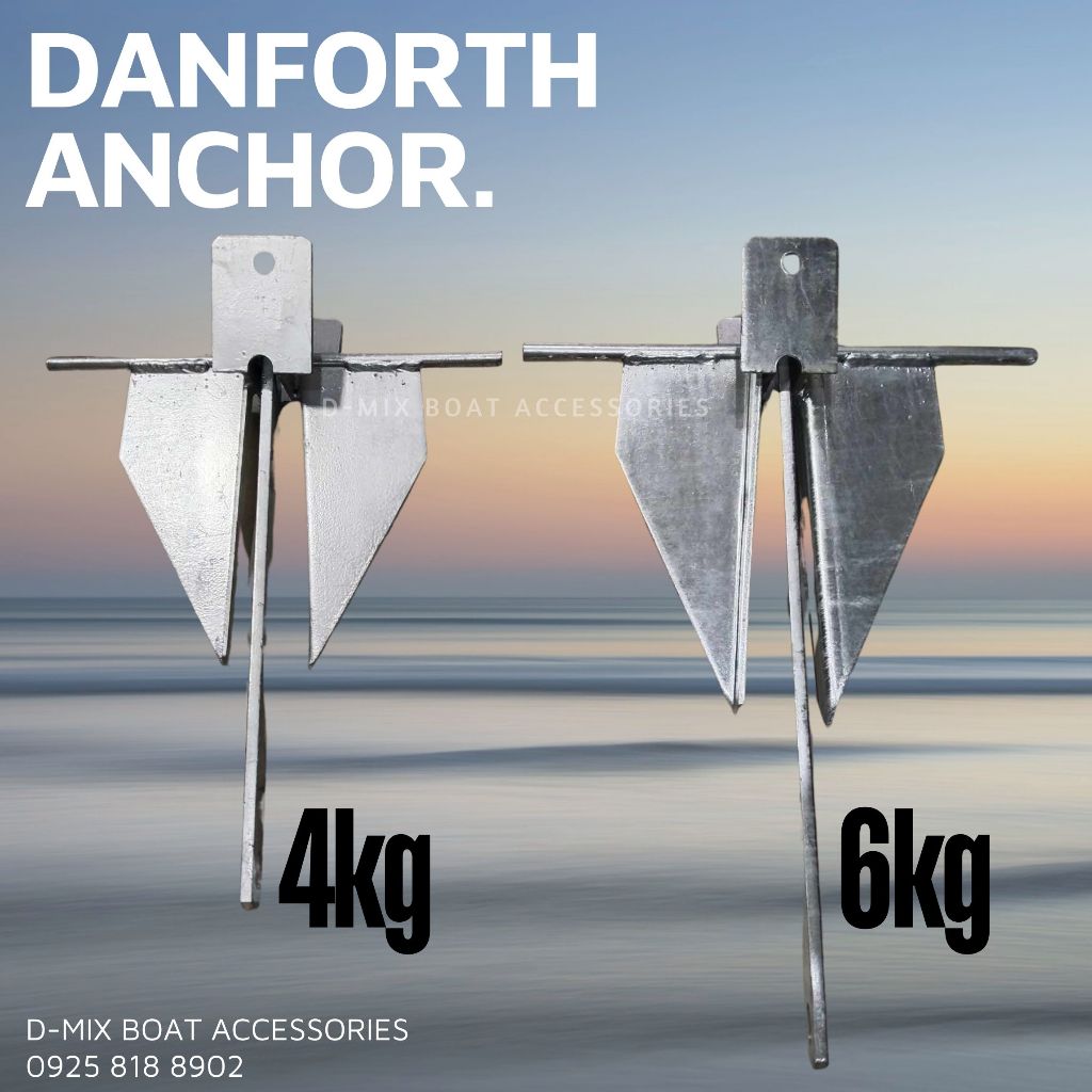 D-MIX Boat Anchor / 6kg Marine Anchor / Danforth Anchor / Galvanized Anchor / Boat Accessories ...