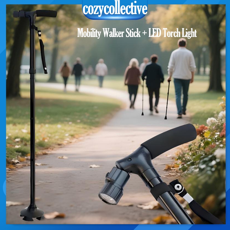 Cane Walking Stick Adjustable Crutch Walking Aid Mobility Walker Stick ...