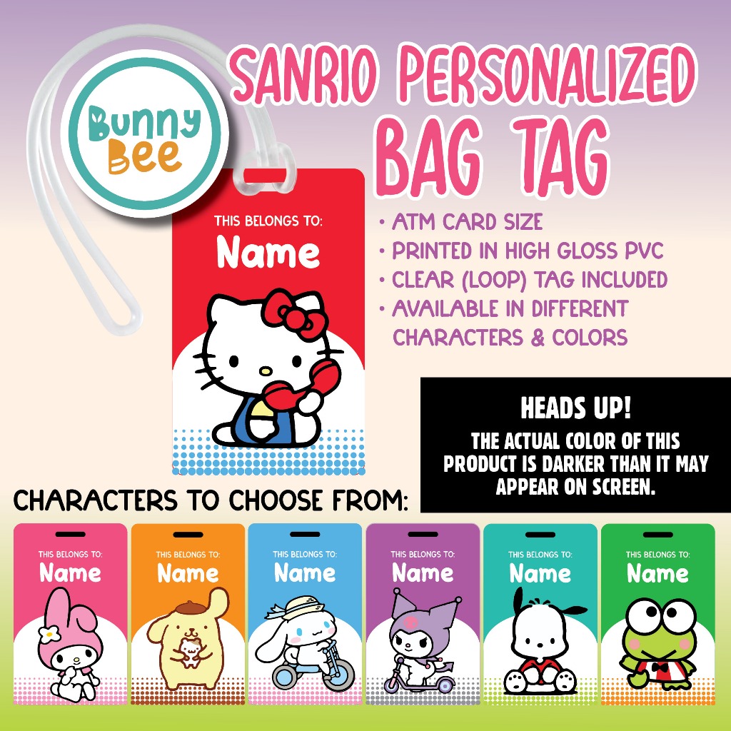 Sanrio Personalized Bag Tag | Shopee Philippines