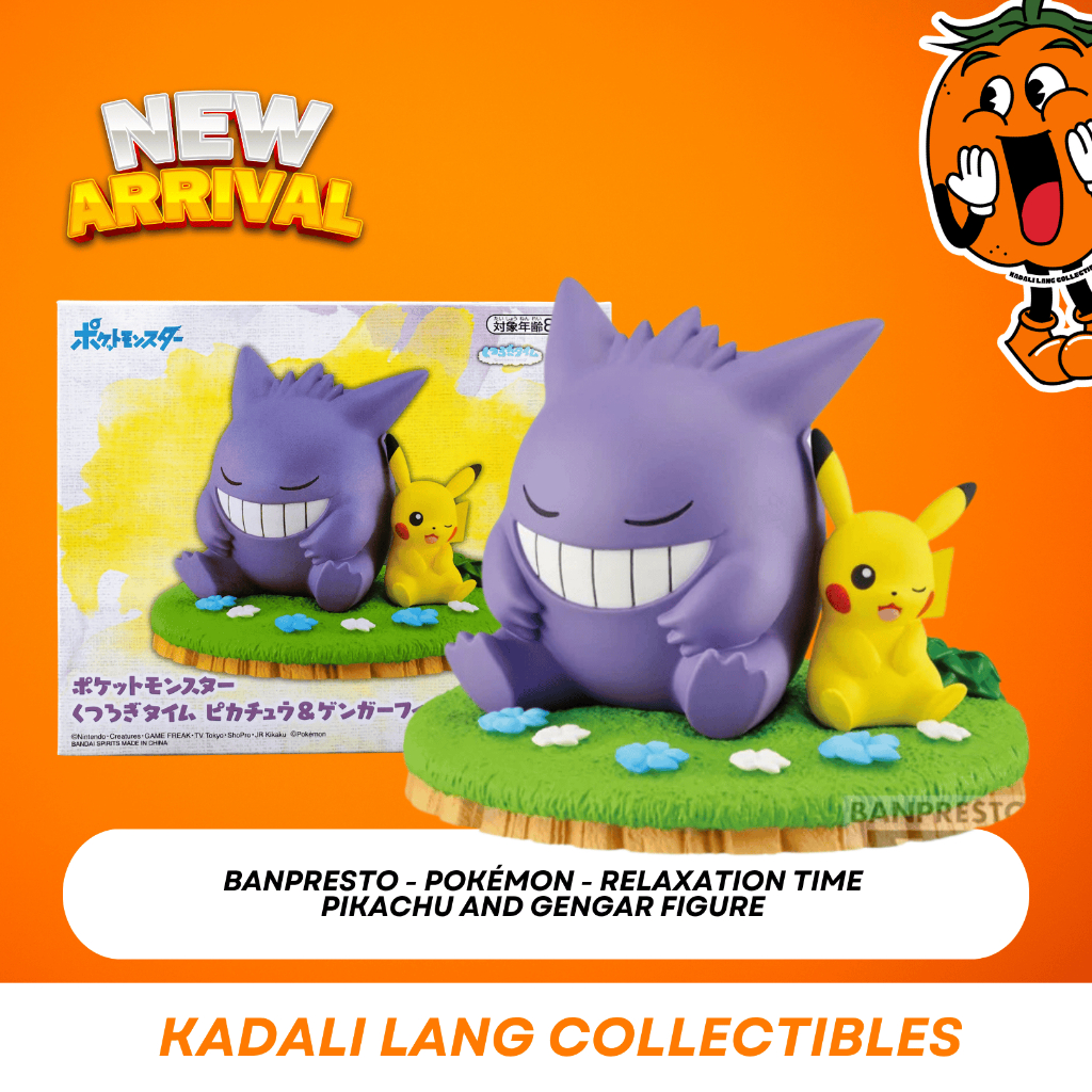 AUTHENTIC Banpresto - Pokémon - Relaxation Time Pikachu and Gengar ...
