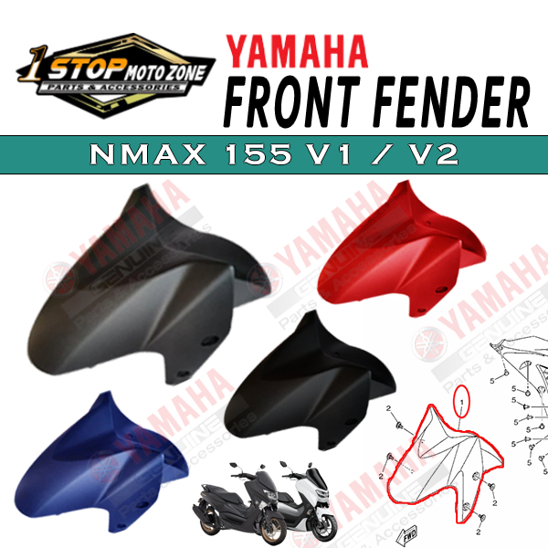 YAMAHA FRONT FENDER FOR NMAX 155 V1/V2 (YAMAHA GENUINE PARTS) | Shopee ...