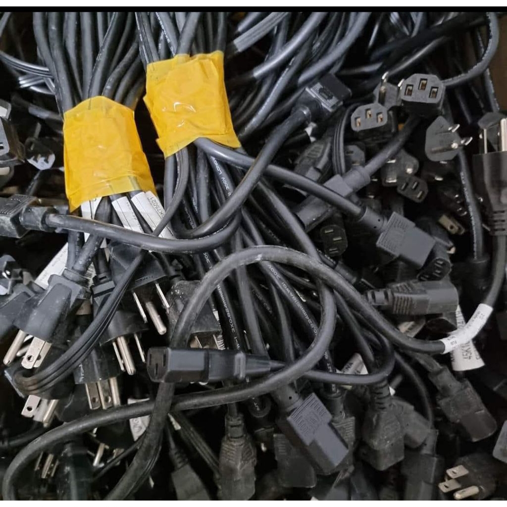 Power Cord Heavy Duty Original Makapal ang wire at matibay | Shopee ...