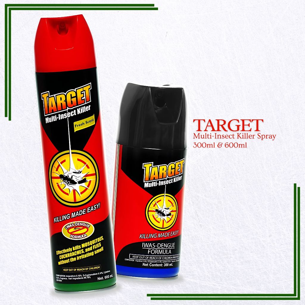 Target Multi-Insect Killer Spray 300ml & 600ml | Shopee Philippines
