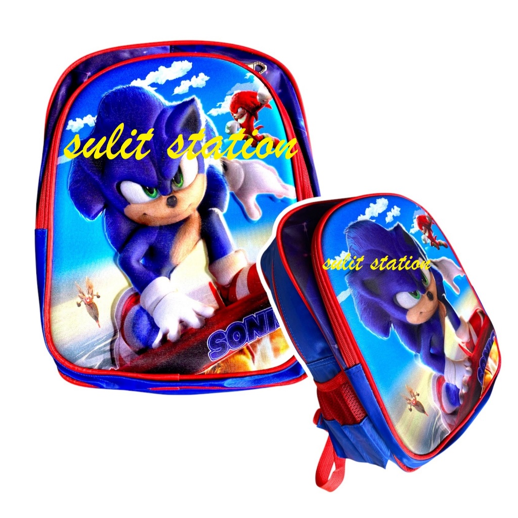 SONIC THE HEDGEHOG KIDS CHARACTER BOY FASHION SCHOOL BACKPACK BAG BAGs ...