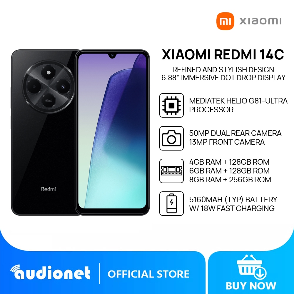 Xiaomi Redmi 14C Smartphone | 4GB+128GB / 6GB+128GB / 8GB+256GB RAM + ROM | MediaTek Helio G81 ...