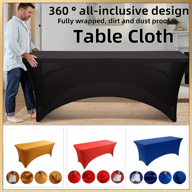 Multi-color Hotel flexible tablecloth rectangular elastic Bar Cocktail ...