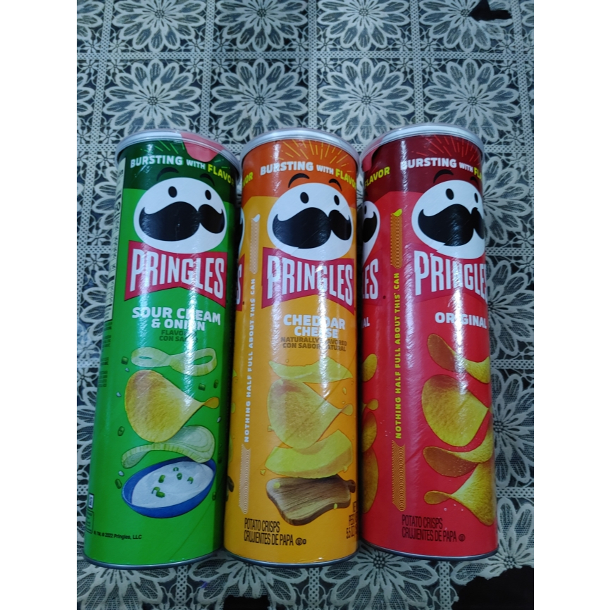ORIGINAL PRINGLES BLASTING WITH FLAVOR 158grams (Original, Cheddar ...