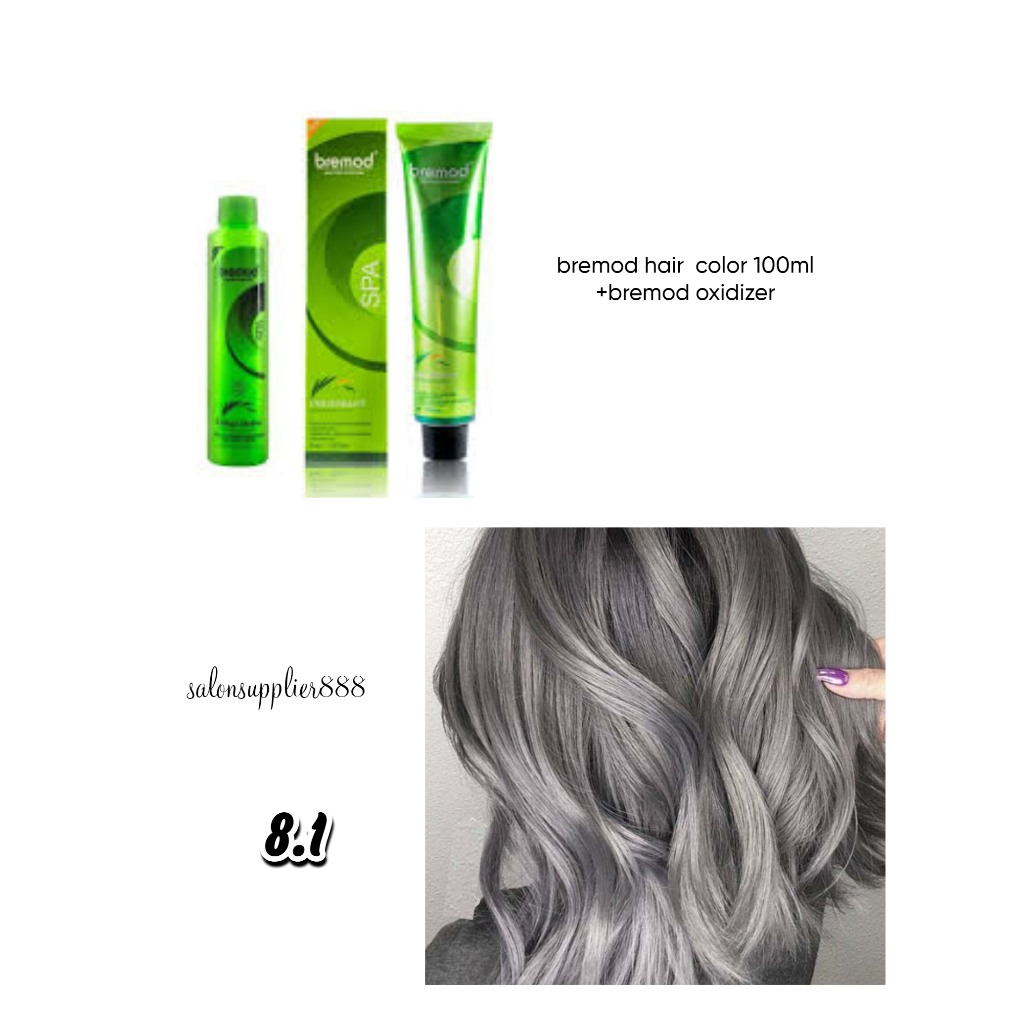 bremod hair color 100ml with small oxidizer (8.1) | Shopee Philippines