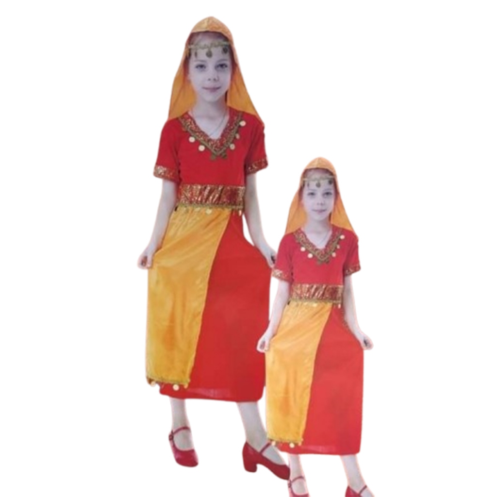 Book Character India New 2 Tone Red/Orange Oufit UN Indian Princess ...