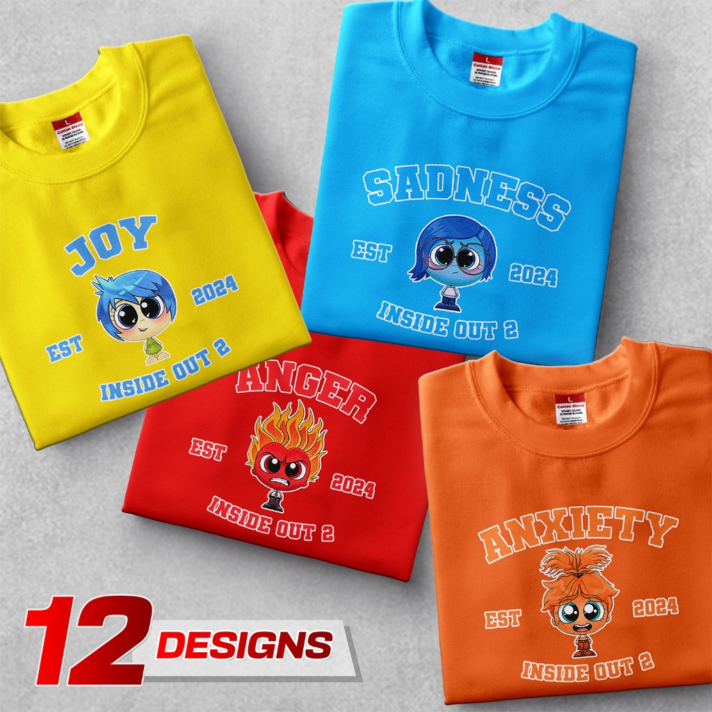 Shirt planet inside Out 2 Chibi Design Character Anxiety Ennui Fear ...