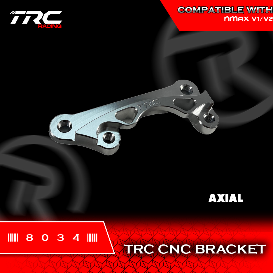 TRC Racing 2 POT Brake Caliper Bracket CNC REAR Axial Slim Mags or Rim ...